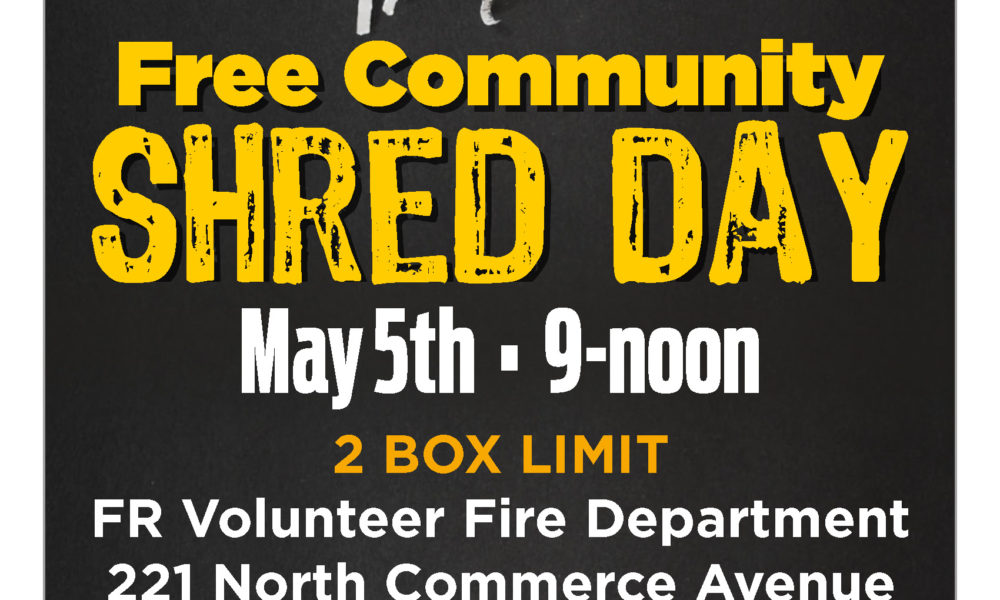 Free Community Shred Day! - Royal Examiner