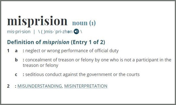 Misprision: A new word in the debate over absence of EDA oversight ...
