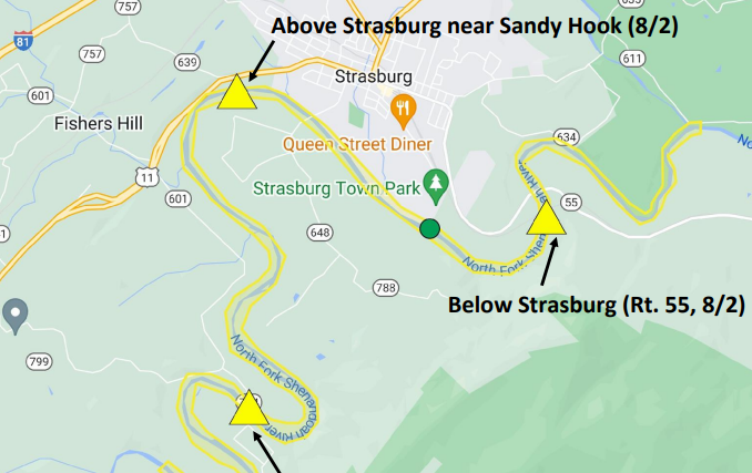 Algal Mat Alerts lifted for the North Fork of the Shenandoah River near ...