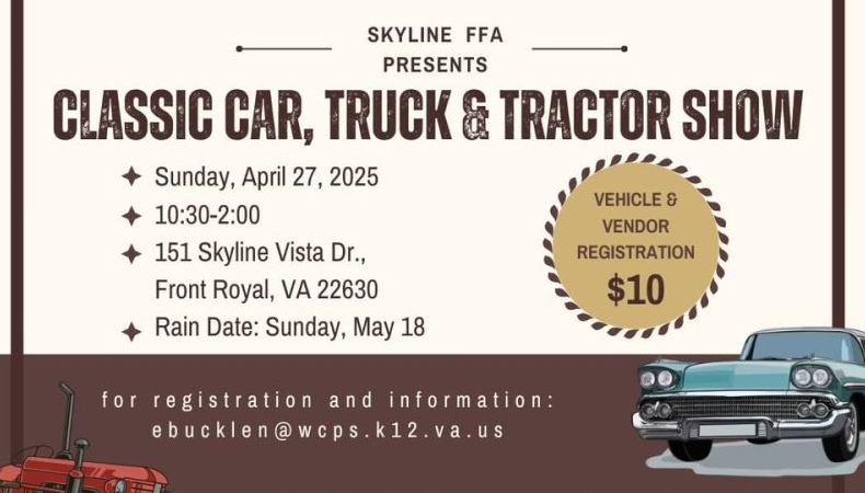 Skyline FFA Rolls Out 2nd Annual Car, Truck & Tractor Show - Royal Examiner